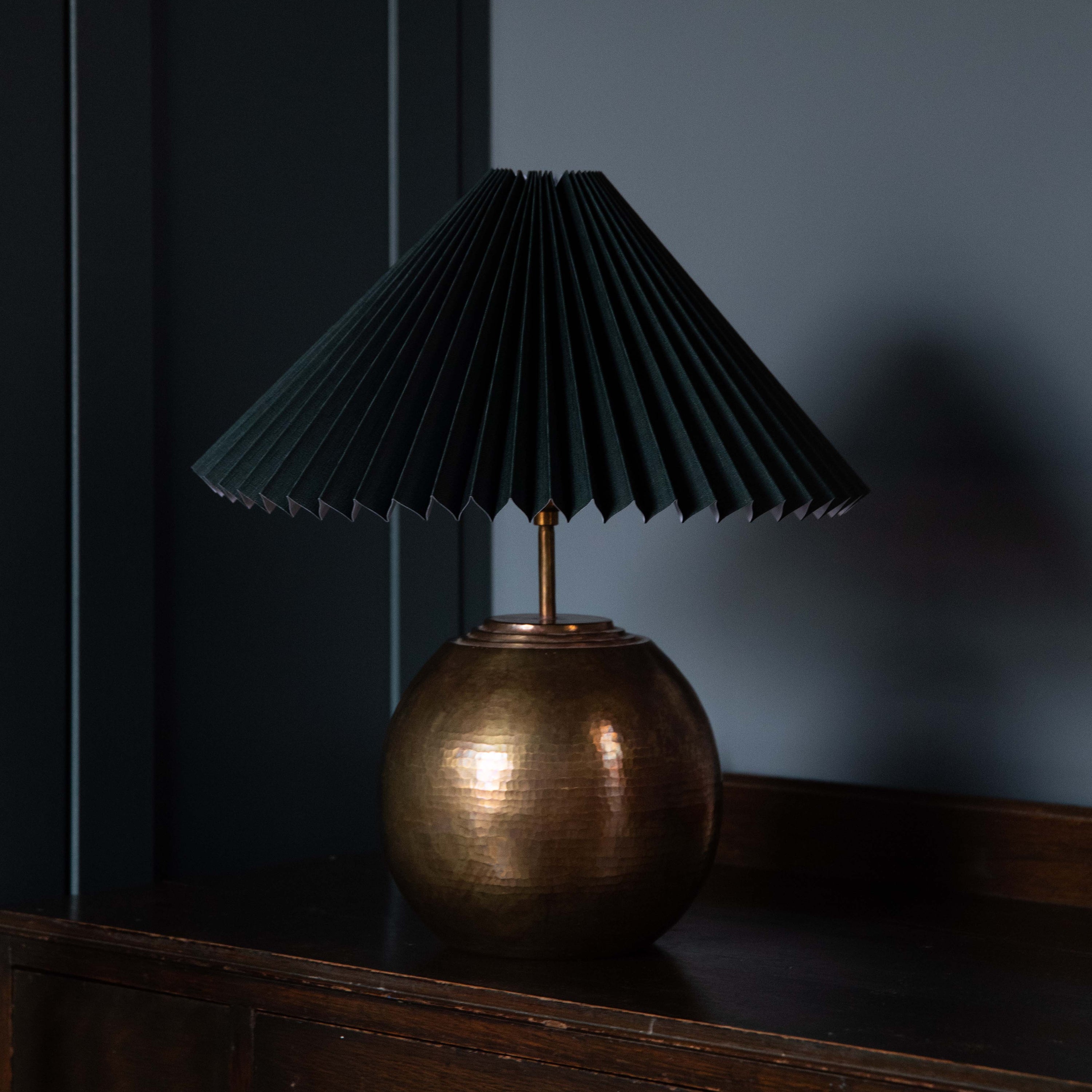 Hammered Brass Lamp Base - 35cm High – Kalinko